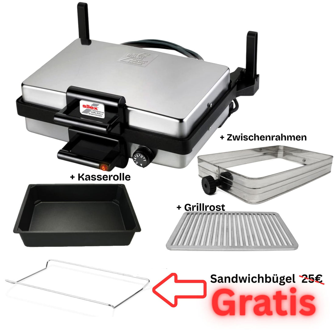 Silex Grill – Original Silex Kontaktgrill online kaufen – Silex Multigrill